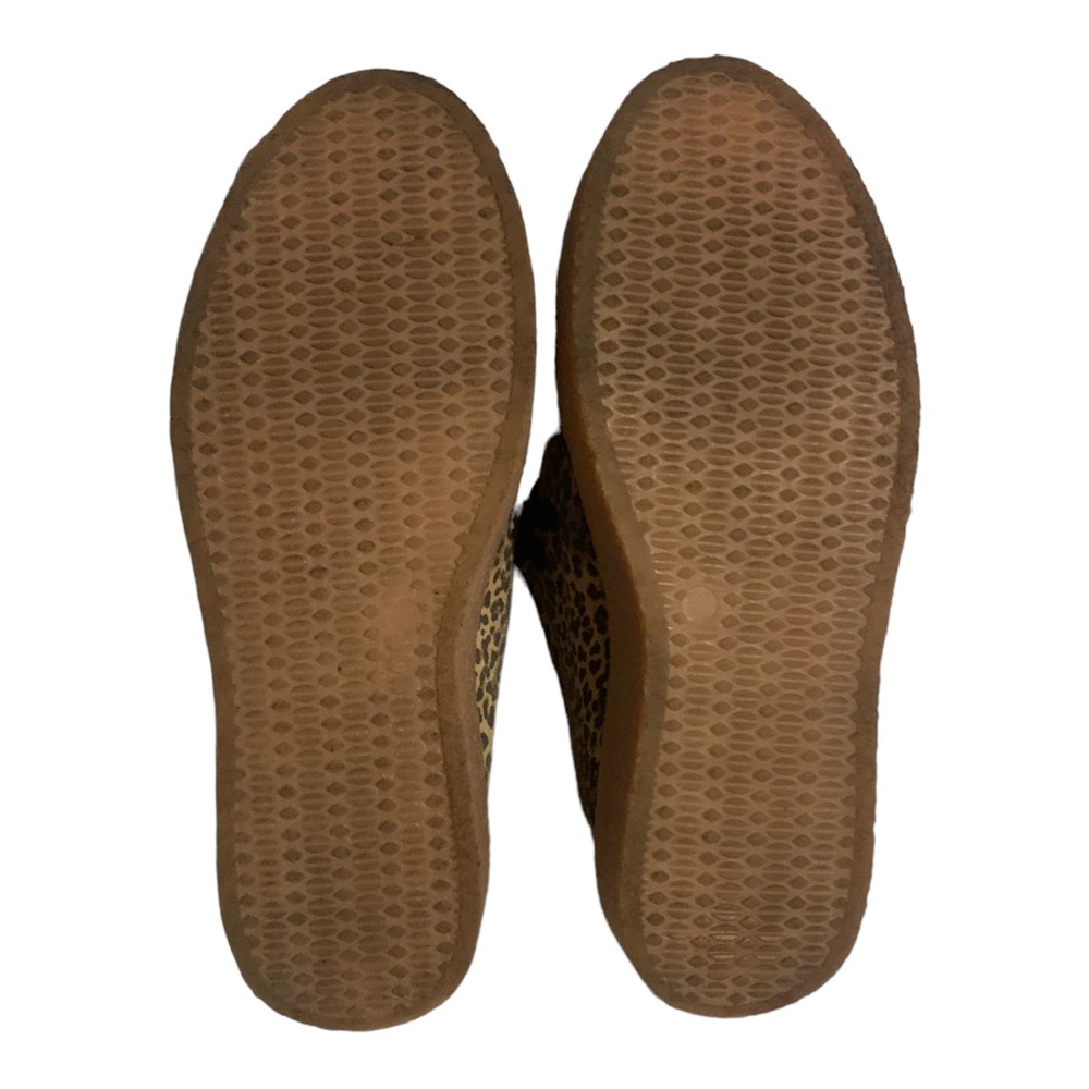 Hush Puppies Suede Leather Cheetah Platform Shoes - Gem